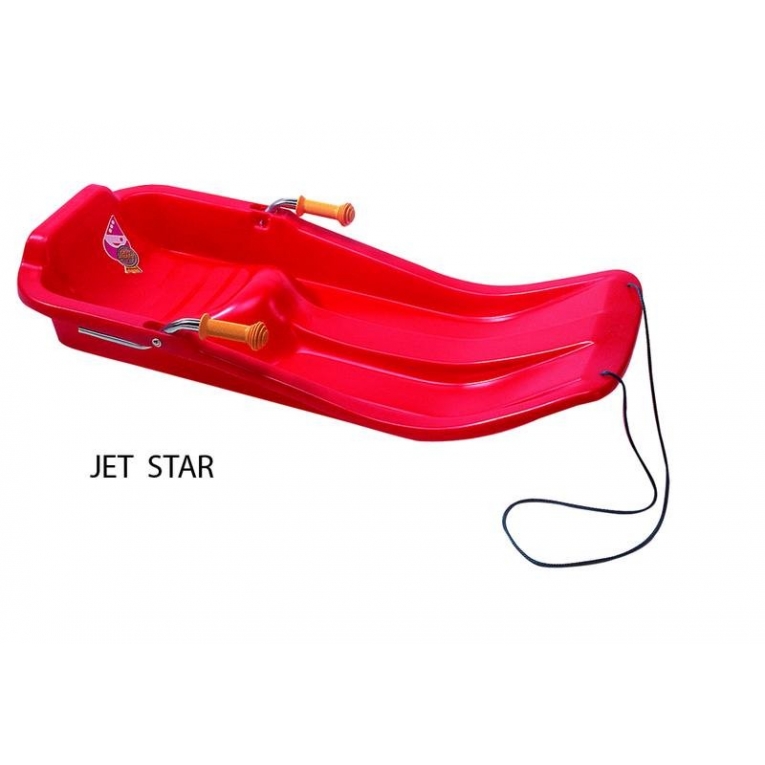 Luge plastique enfant à frein JET STAR, la luge incassable pour débuter ...